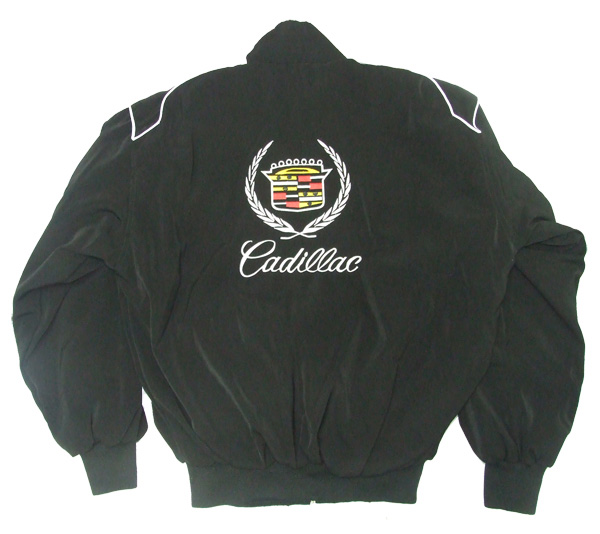 Race Car Jackets. Cadillac Racing Jacket Black