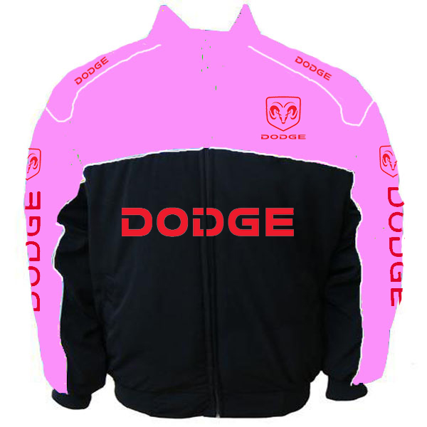Race Car Jackets. Dodge Racing Jacket Pink and Black