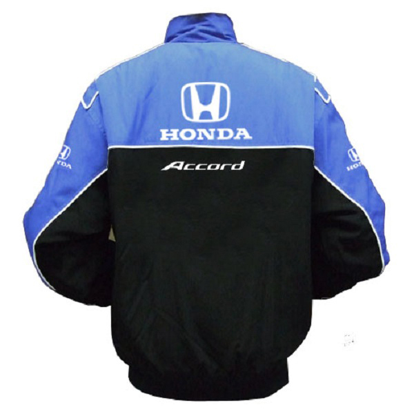 Race Car Jackets. Honda Accord Racing Jacket Blue and Black