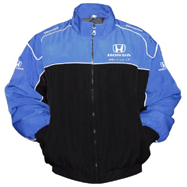 Race Car Jackets. Honda Accord Racing Jacket Blue and Black