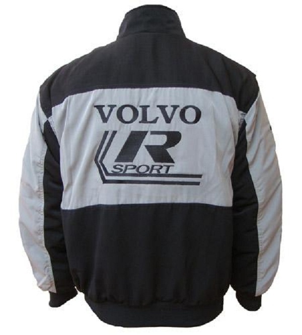Race Car Jackets. Volvo Sport BBS Racing Jacket Black and Gray