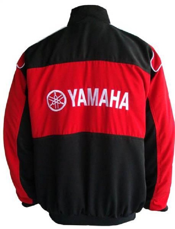 Race Car Jackets. Yamaha R6 Motorcycle Jacket Black and Red
